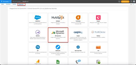 Microsoft Dynamics Crm Autenticación Questionpro Centro De Ayuda