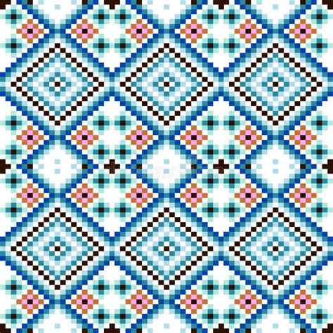 Abstract Ethnic Geometric Pattern Design For Background Or Wallpaper Stock Illustration