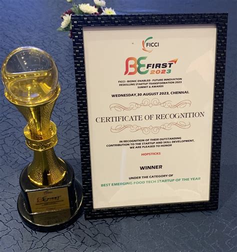 Krishna Prathab R V On Linkedin Hopsticks Foodtech Ficci