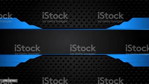 추상 금속 블루 블랙 프레임 디자인 혁신 개념 레이아웃 배경 0명에 대한 스톡 벡터 아트 및 기타 이미지 0명 강철 금속 Istock