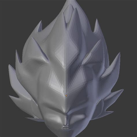 Free Stl File Vegeta Head 🦸 ・3d Printing Design To Download・cults