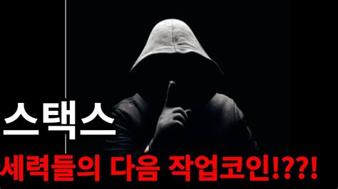 스택스코인 전망 스택스 세력들의 다음 작업 코인 Youtube