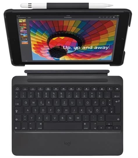 Logitech Slim Combo Case With Detachable Backlit Bluetooth Keyboard For Ipad 5th And 6th Gen Uk