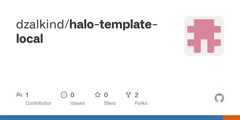 Github Dzalkind Halo Template Local