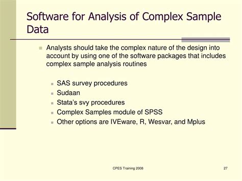 Ppt Analysis Of Complex Survey Data And Survival Analysis Powerpoint