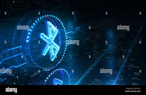 Bluetooth Mobile Device Wireless Connection Symbol Digital Concept Network Cyber Technology