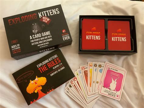 Exploding Kittens NSFW Version Card Game Hobbies Toys Toys Games On Carousell