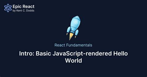 intro epic react by kent c dodds