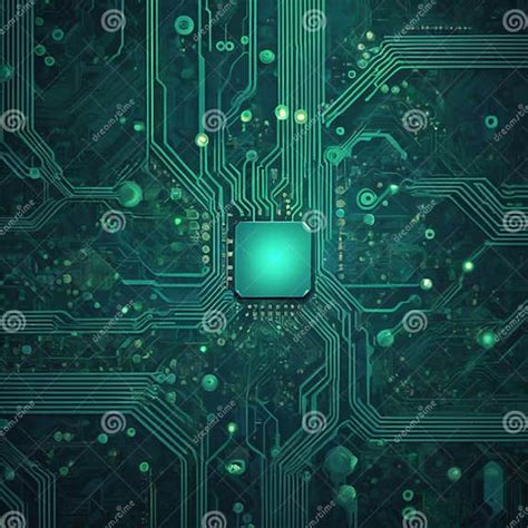 A Computer Circuit Board With A Cpu Chip On It Computer Graphics Texture Of Electronic Circuit