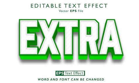 Premium Vector Extra Text Effect