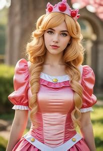 Princess Peach Cosplay Fancy Dress Face Swap Id 865811