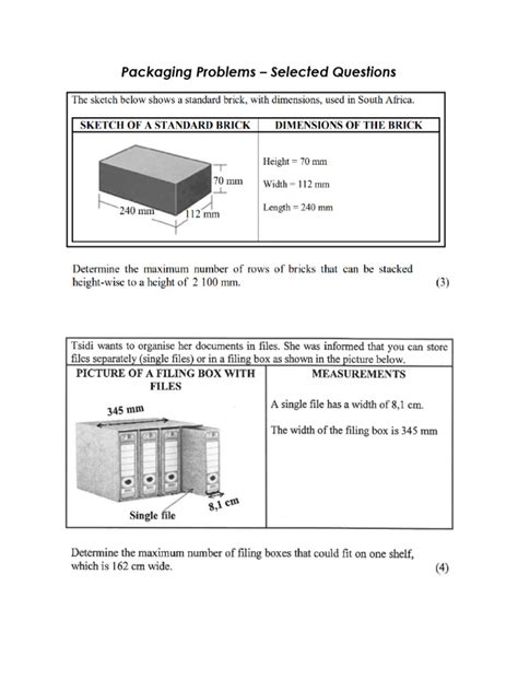 Packaging Problems Pdf
