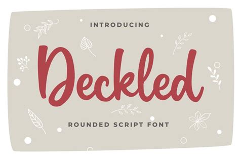 Deckled Rounded Script Font