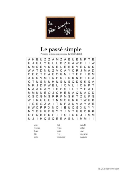 2 Passé Simple Compréhension Générale De La Lecture Compré