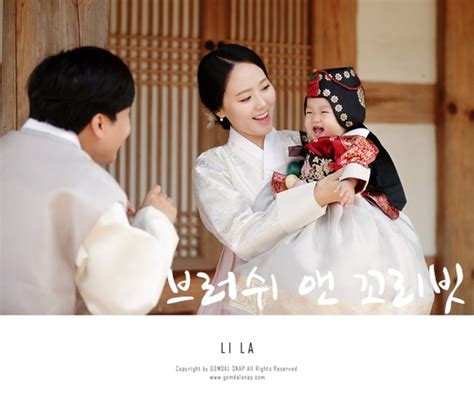 돌촬영후기 한복올림머리