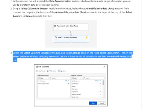After Selecting The Edit Column Button Of The Select Columns In