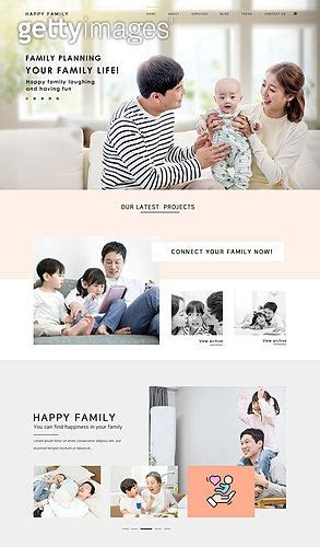 웹템플릿 메인페이지 이미지 웹사이트 인터넷 가족 휴가 주제 휴식 행복 이미지 Jv12202861 게티이미지뱅크