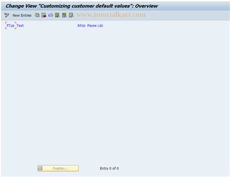 fz96 sap tcode customizing default value part di