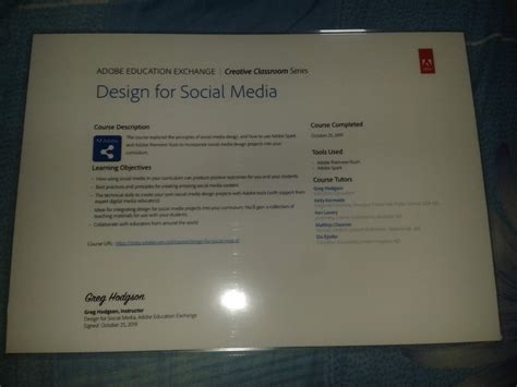 Naheez Thawfeegs Blog Printed The Adobe® Course Certificate