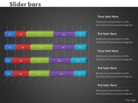 0414 Slider Bar Chart For Visual Analysis Powerpoint Graph PowerPoint Presentation Templates