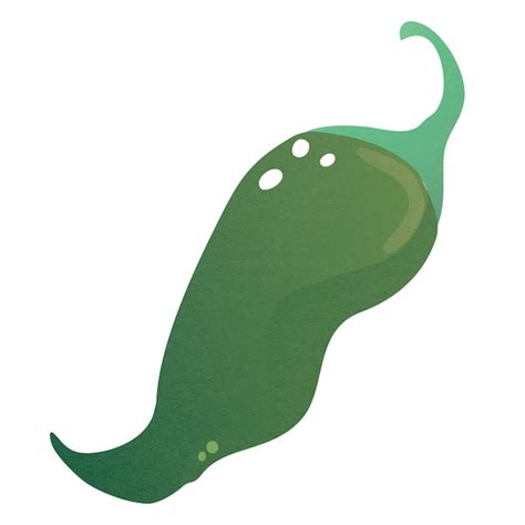 녹색 Jalapeno 고추 Png 스티커 투명한 배경 프리미엄 사진