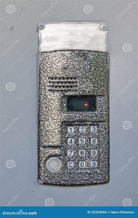 Building Intercom In Door Stock Photo Image Of Identity 25324844