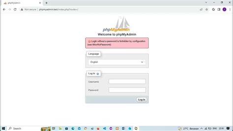 Cara Menangani Error See Allownopassword Pada Phpmyadmin Laragon