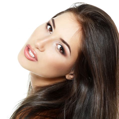 배경 화면 코 뺨 말뿐인 속눈썹 턱 목 아이리스 화장 립스틱 Eye Liner Flash Photography 간 겹친 머리카락 아이섀도 흑발