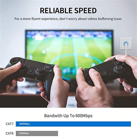 3m Gold Plated Head Cat7 High Speed 10gbps Ultra Thin Flat Ethernet Rj45 Network Lan Cable Red