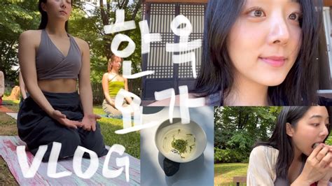 20대 유부vlog 한옥야외요가 시댁과 생일파티 오디션연기연습 Youtube