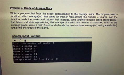 Solved Problem 2 Array Of Test Scores Write A C Program