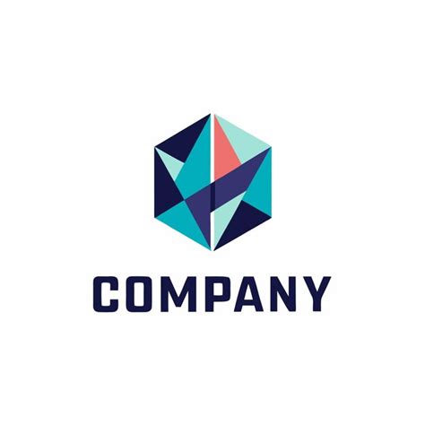 미니멀리스트 회사 로고 템플릿 프리미엄 벡터