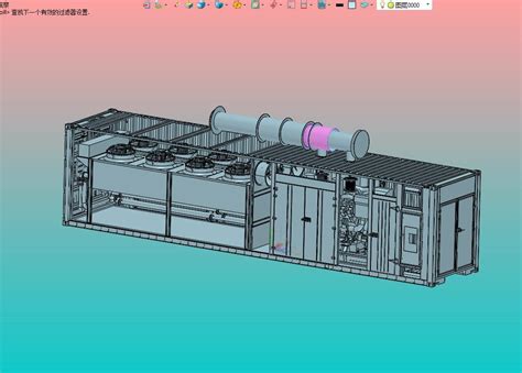 1800kw柴油静音发电机组集装箱式 by 无敌真皮皮 3D打印模型文件3D模型库 免费 平价 魔猴网