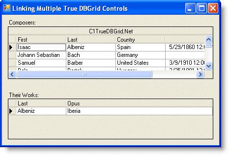 Tutorial Linking Multiple True DBGrid Controls