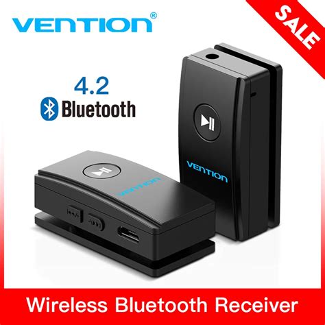 Aliexpress Com Buy Vention Collar Clip Bluetooth Audio Receiver Music Adapter Mm Aux