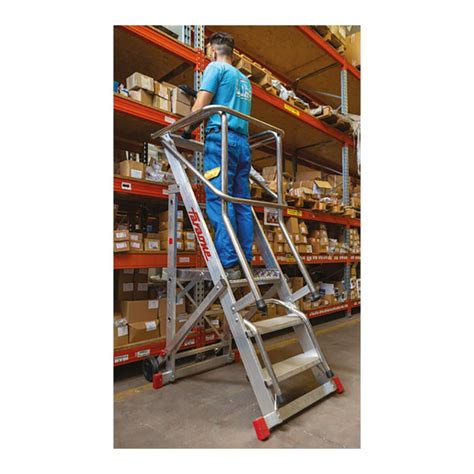 Scala A Castello Faraone In Alluminio 3 Gradini Per Lavori Fino A 2 56 M Portata Massima 150 Kg