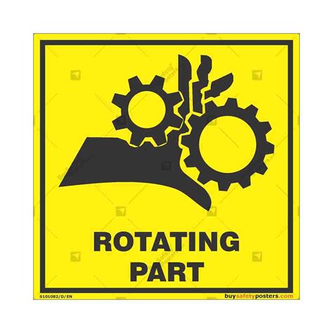 Rotating Parts Warning Labels