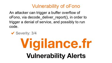Vulnerability Ofono Buffer Overflow Via Decodedeliverreport