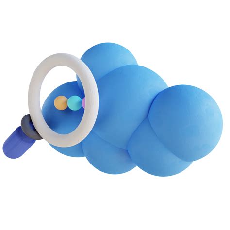 3d illustration search data cloud 10856224 png