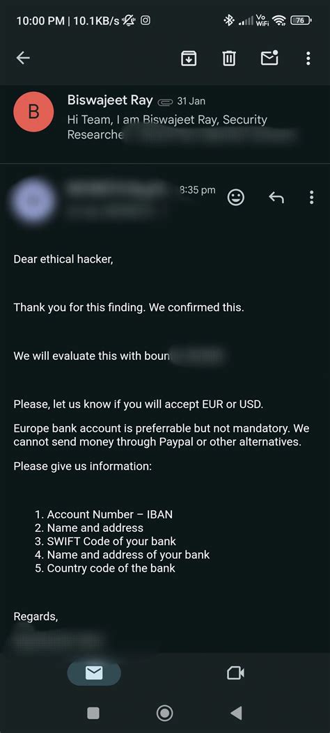 Biswajeet Ray On Linkedin Bugbounty Security Issues Vulnerability