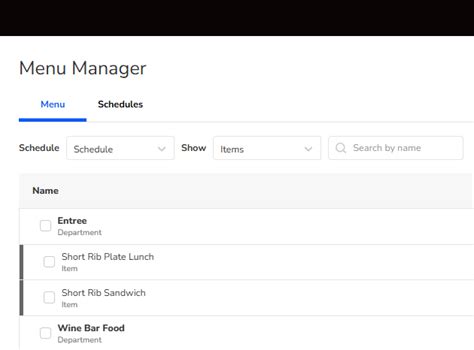 Edit Multiple Items On Menu Manager Shift4 Knowledge