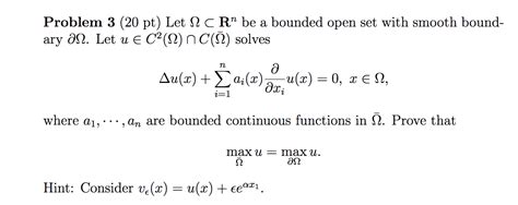 Problem Pt Let CRM Be A Bounded Open Set Chegg