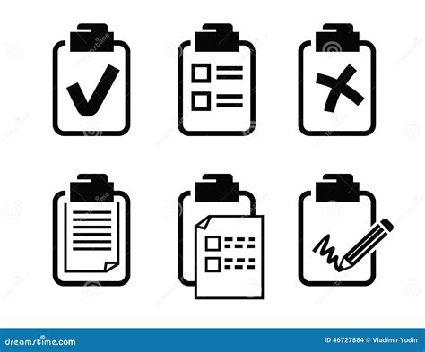 Clipboard Icon Document File Report Test Checklist Check Mark Symbol Checkmark Sign