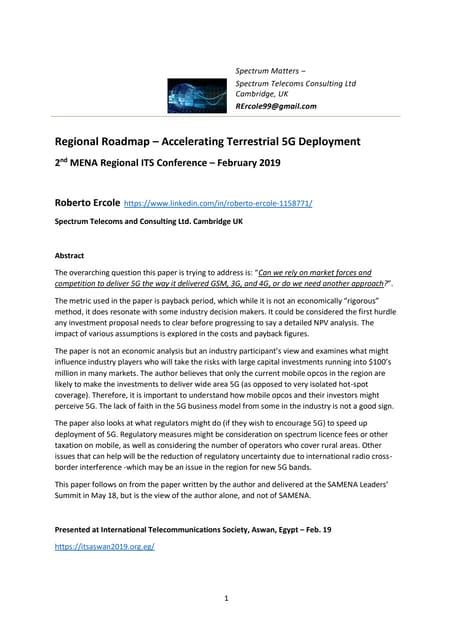 5g Deployment Costs Mena Region Will Mobile Opcos Get A Fair Share Of The Economic Returns