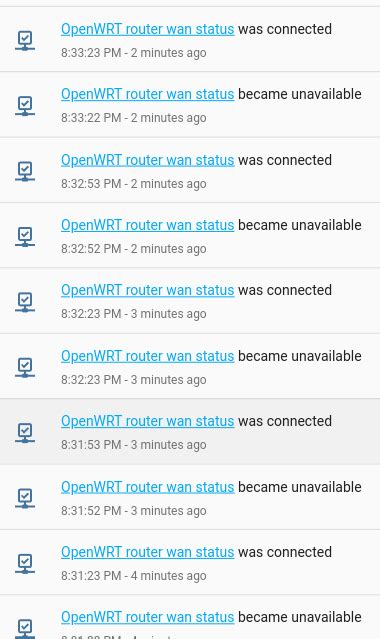 UPnP PfSense WAN Status And External IP Sensors Briefly Go