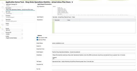 Application Server Task Run A Quick Report To Excel Is Failing As Insufficient Privileges