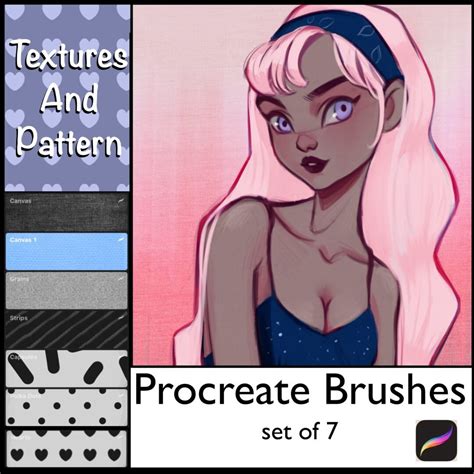 Procreate Texture And Pattern Brushes Librium