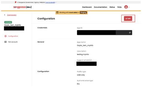 How To Enable Or Disable Username Password Flow Sms Otp On Singpass Developer Portal Sdp