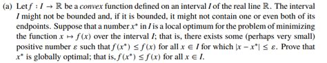 Solved A Letf 1 → R Be A Convex Function Defined On An