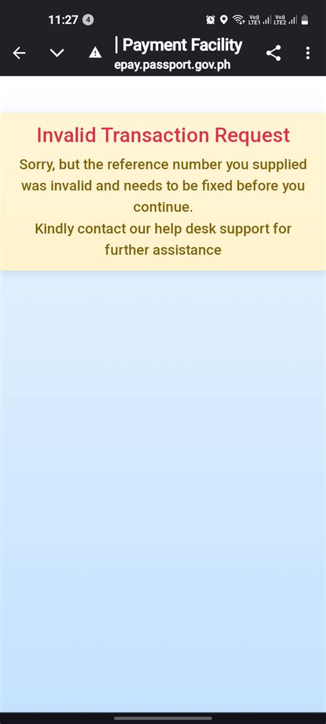 Passport Payment Reference Number Concern Rdavao